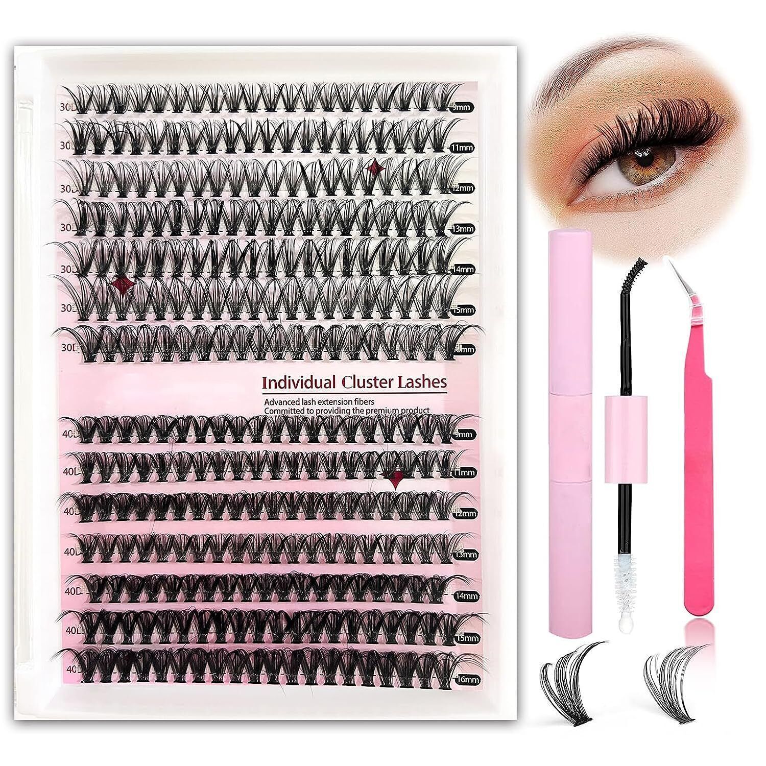 Eyeshine Cosmetics Eyelashes , 30D/40D Reusable Self Adhesive Eyelashe ...